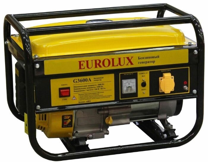 Электрический генератор и электростанция Eurolux G3600A желто-черный