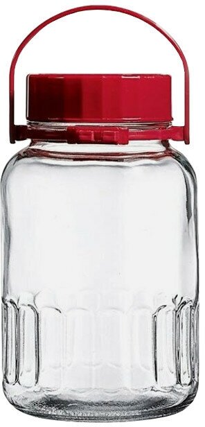 PASABAHCE Harvest 3 л круглая стеклянная банка с пластиковой крышкой для хранения круп