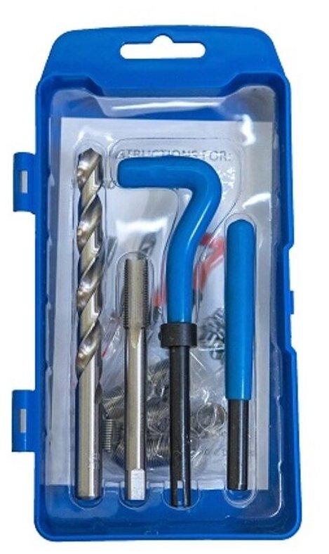 Набор для восстановления резьбы Vertul M10x1.0 VR50725D, синий