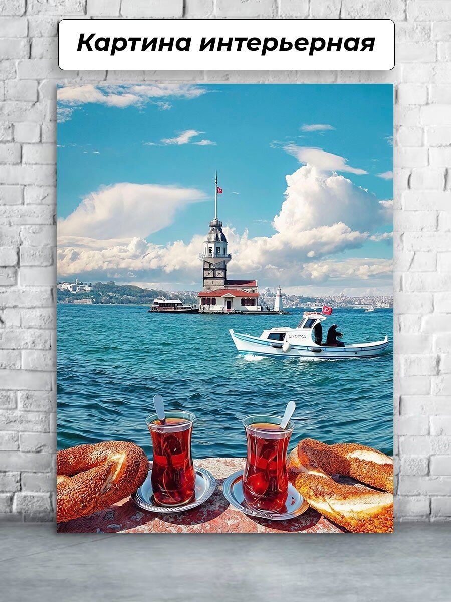 Картины для интерьера 40х60 Турция Эстетика Море