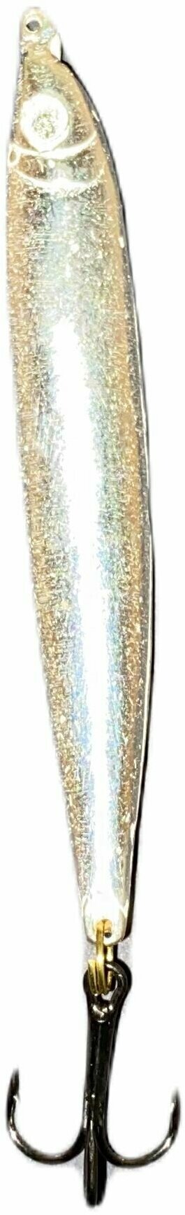 Блесна 'Golden River' - Арапайма гладкая (пилькер), 21 грамм, 69 мм, серебро