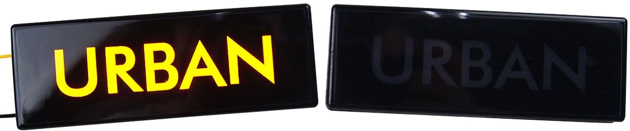Повторители боковые ВАЗ 21213, Урбан (Желтые) с надписью URBAN