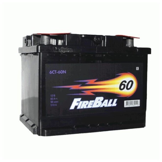 Автомобильный аккумулятор 60 Ач FireBall о/п (510А д*ш*в 24,2*17,5*19 см)