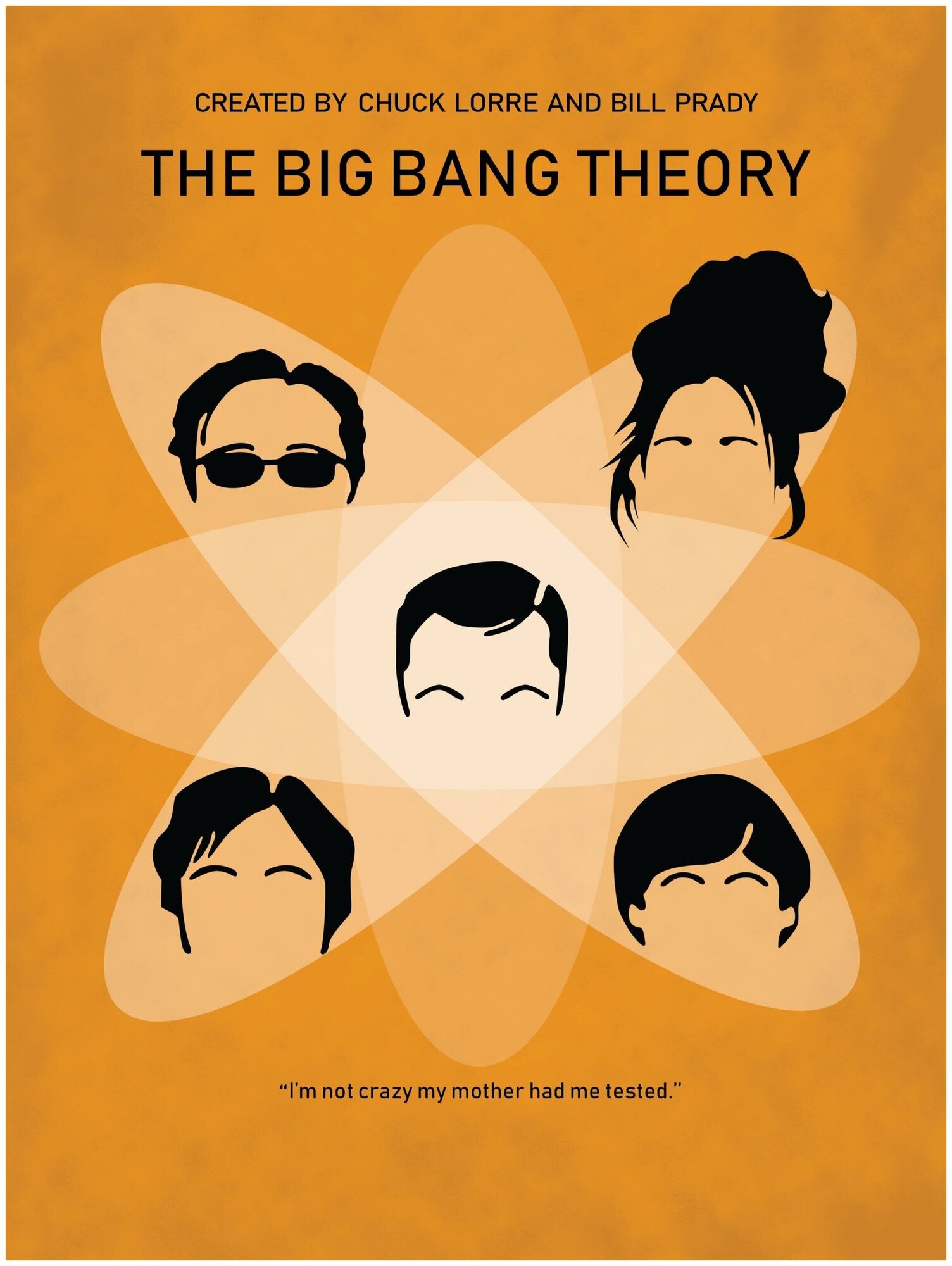 Постер / Плакат / Картина Tеория Большого Взрыва - Атом 40х50 см в подарочном тубусе