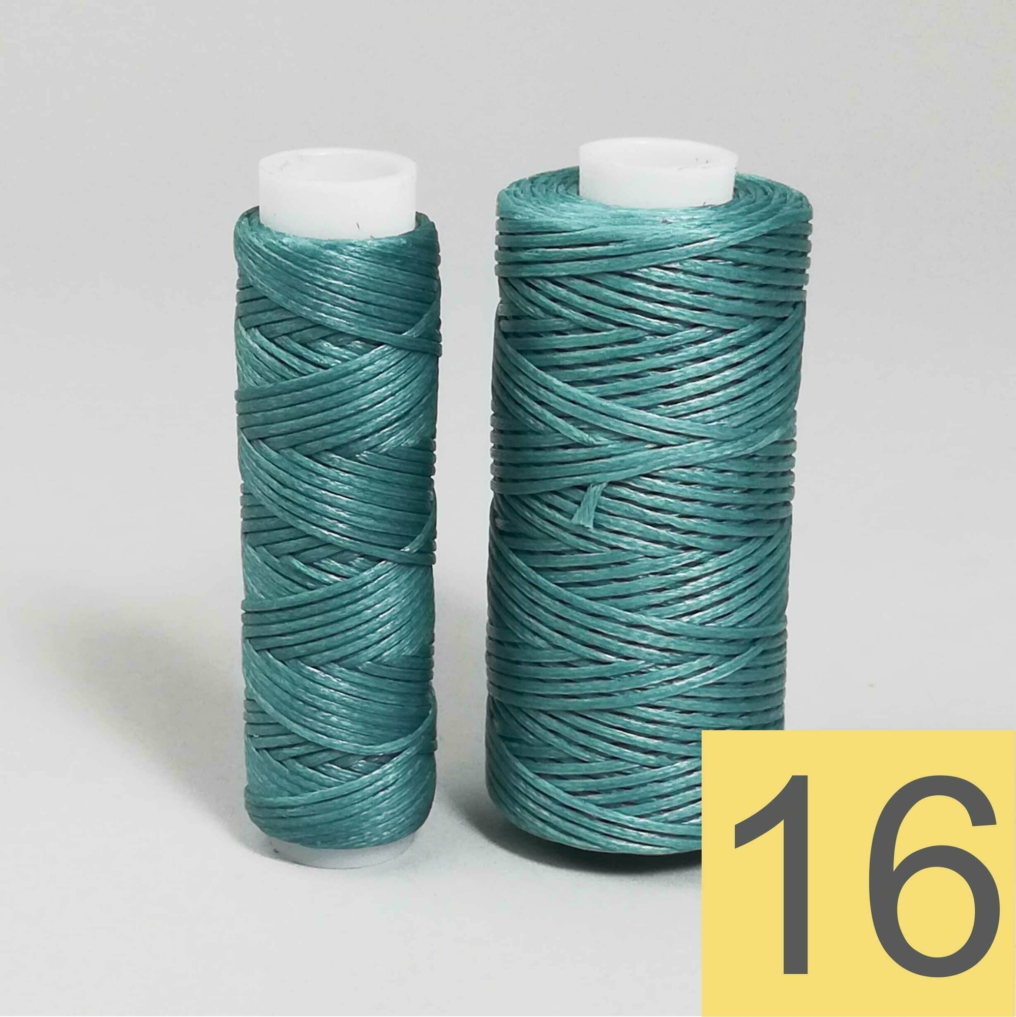Нитки вощеные для кожи Размер: 0,8мм (D150). Намотка: 250 м цвет: бирюзовый