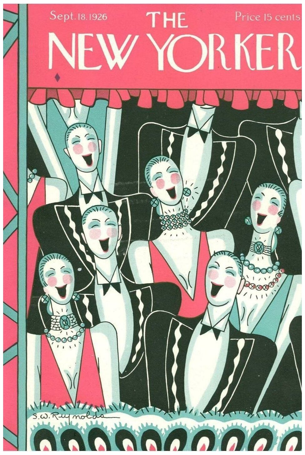 Постер / Плакат / Картина Обложки New Yorker - Пение в хоре 40х50 см в подарочном тубусе