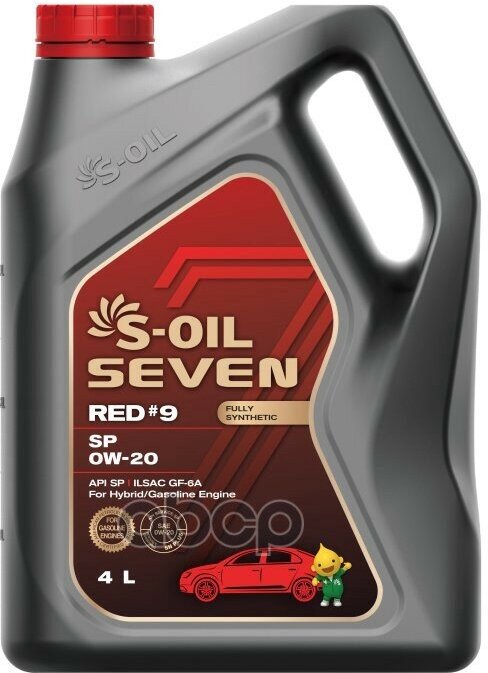 S-Oil Масло моторное S-OIL Red #9 синт. 0W-20 4л.
