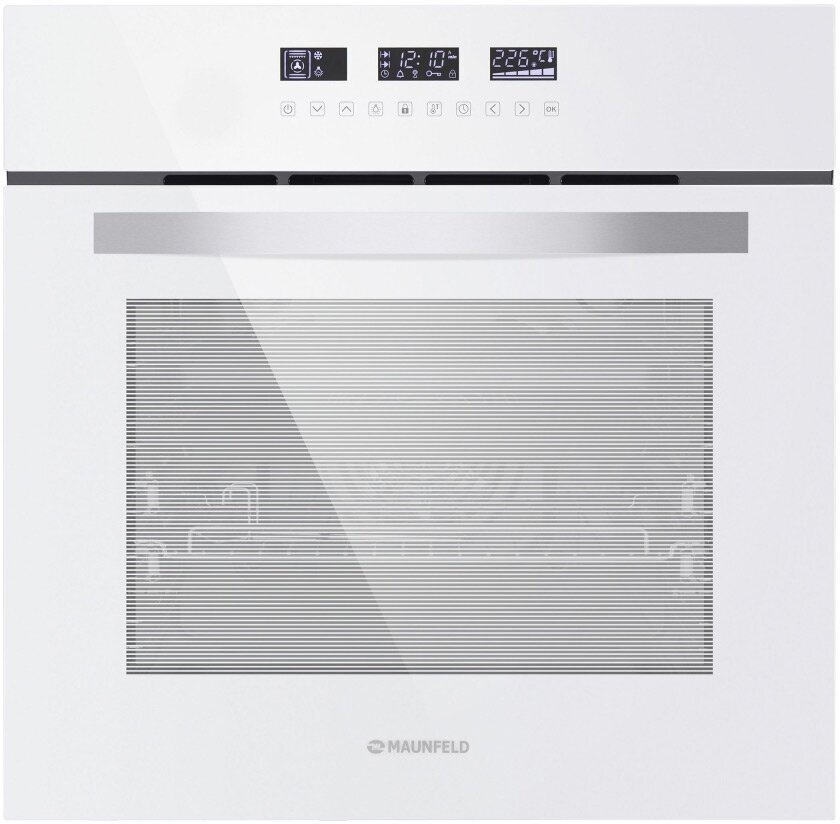 Электрический духовой шкаф Maunfeld EOEH.5811 W 59 см, 59 л гриль, белый