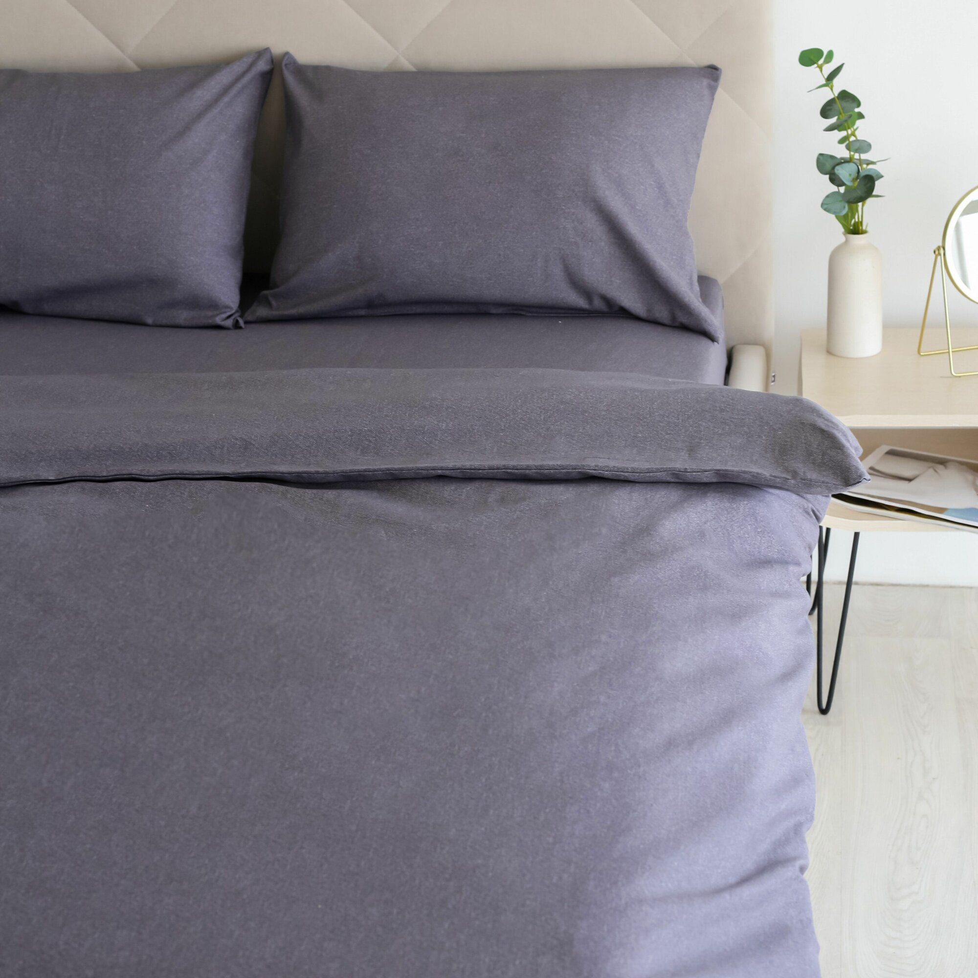 Постельное белье 2 спальное Room-Tex, хлопок, бязь, наволочка 50х70 см