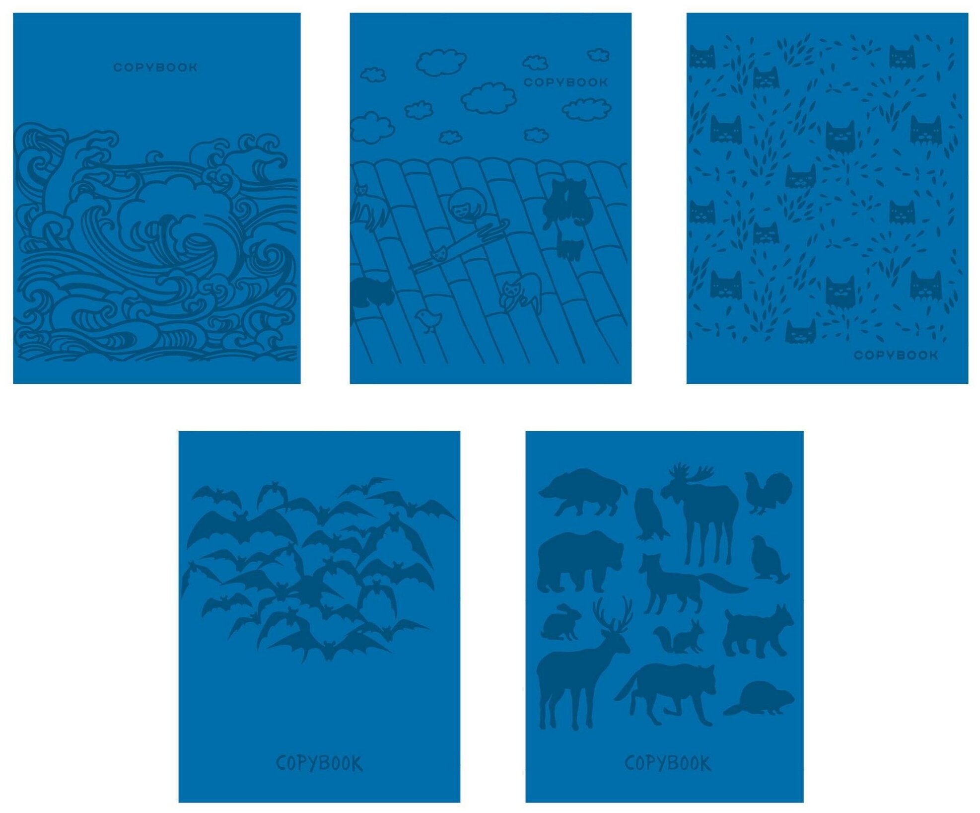 Paper Art Тетрадь "Total Blue. Синее настроение", А5, 48 листов, клетка