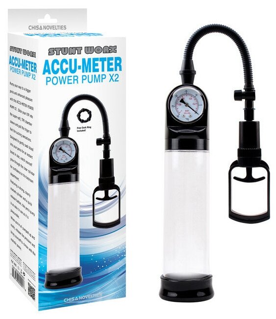 Вакуумная помпа с манометром Accu-Meter Power Pump X2