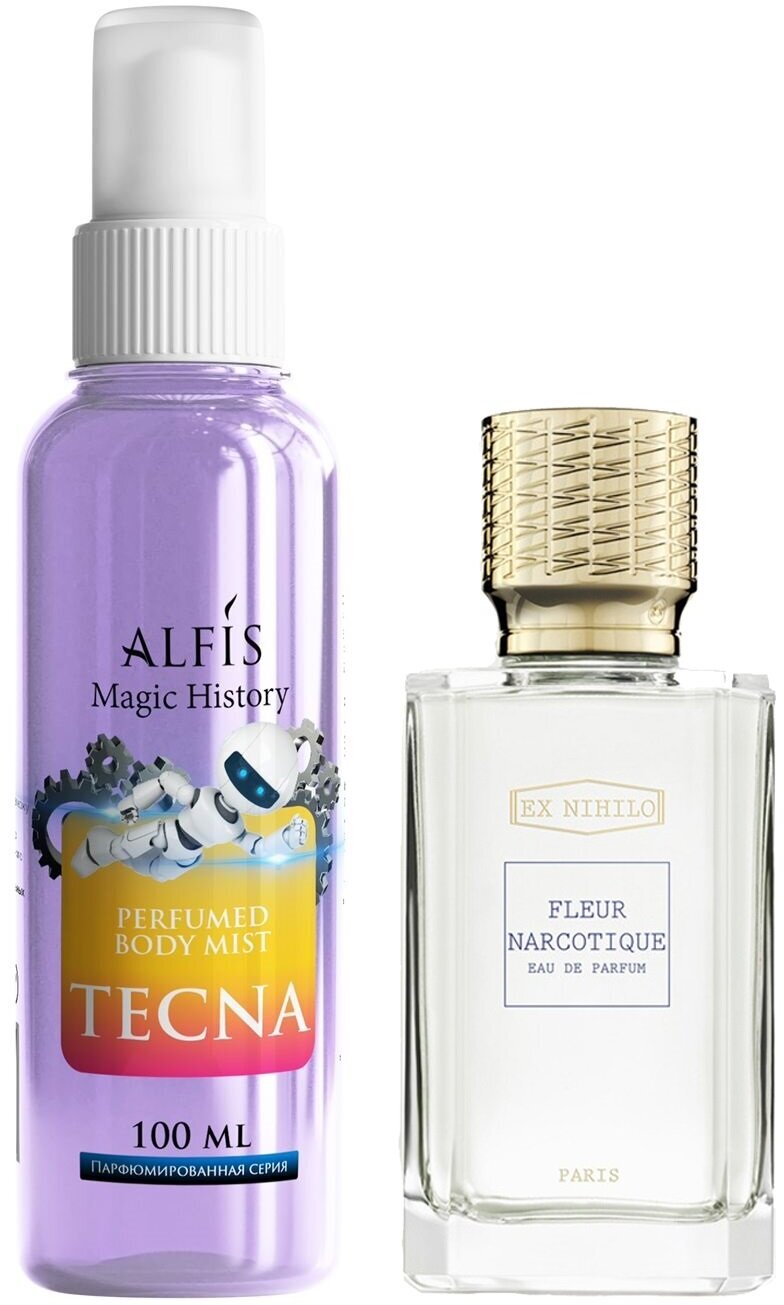 Alfis Парфюмированный спрей мист для тела TECNA с аромата EX NIHILO Fleur Narcotique , 100 мл. Стойкость до 5 часов.