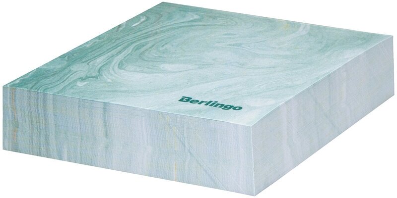 Блок для записи декоративный на склейке Berlingo "Fantasy" 8,5*8,5*2, зеленый, 200л.