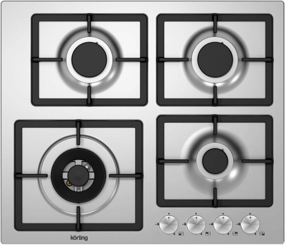 Встраиваемая газовая панель KORTING HG 697 CTX, официальная гарантия