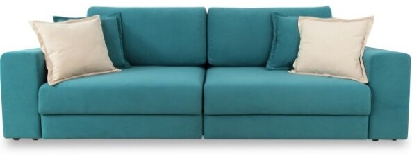 Модульный диван Стоун, механизм пантограф, диван в гостиную, диван в студию, диван на каждый день, велюр, бирюзовый