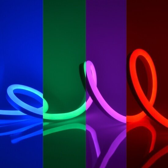 Светодиодная лента Uniel NEON ULS-N02-5050-60LED/m-13mm-IP67-DC12V-14W/m-5M-RGB блистер