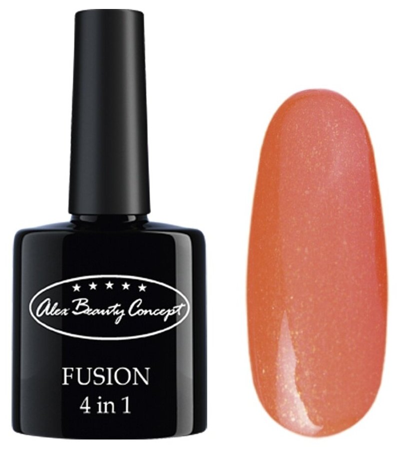 Alex Beauty Concept Гель-лак FUSION 4 IN 1 GEL, 7.5 мл, цвет перламутрово-оранжевый 70130