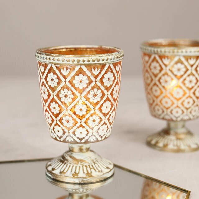 Стеклянный подсвечник стакан Атилио 11 см, Goodwill, FI10139