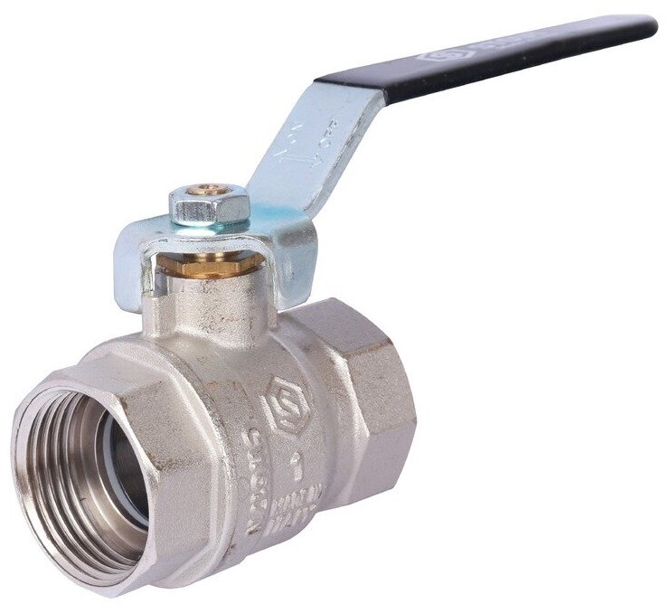 Кран шаровый STOUT ВВ 1/2" стандартный проход, красный рычаг