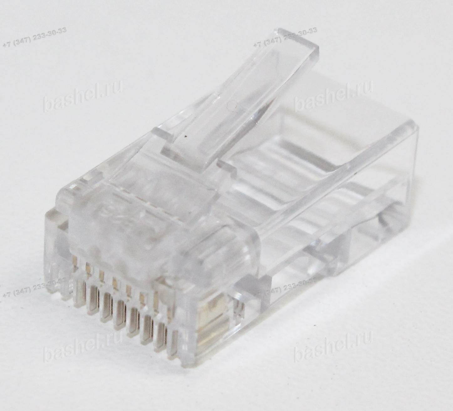 Штекер компьютерный 8P8C (RJ-45) кат.6 (Класс E), 250МГц, универ. ножи, неэкранированный, со вставкой NIKOMAX