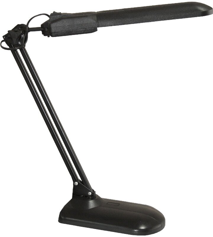 Светильник настольный на подставке Трансвит "Дельта-У", люминесцентный, черный