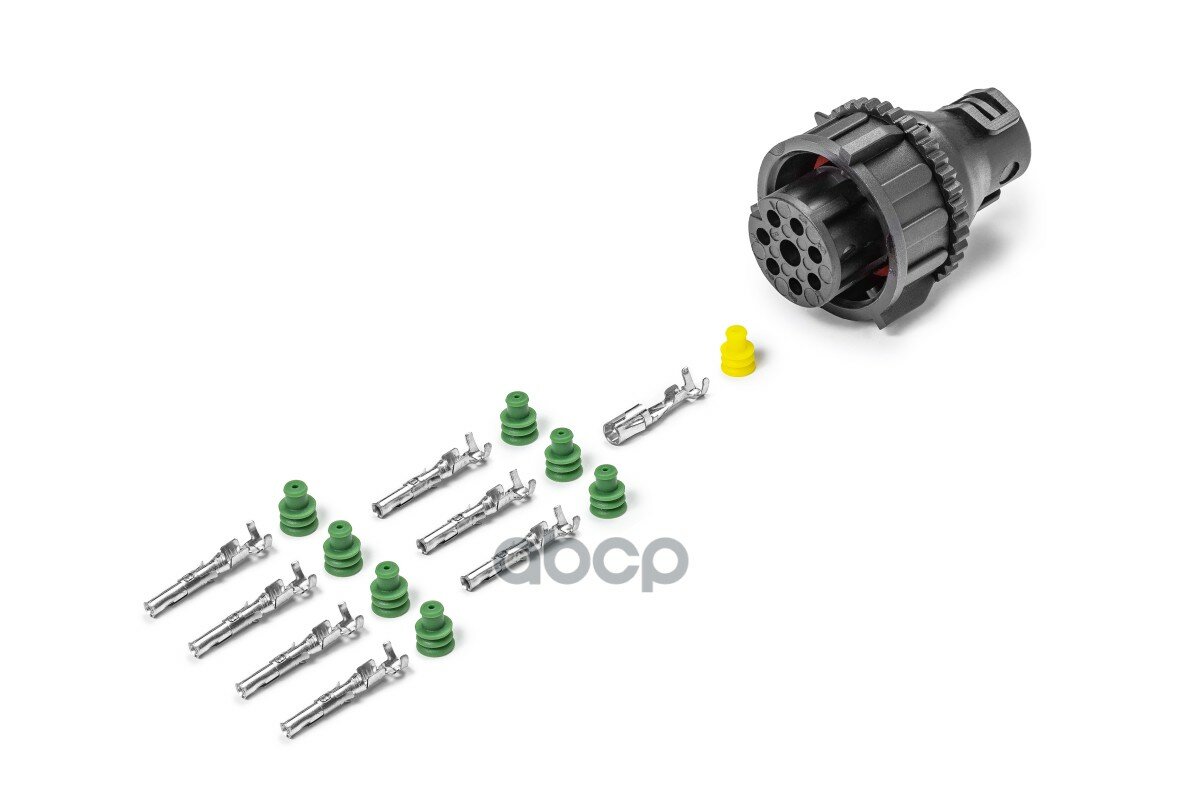 Электроразъем фонаря заднего байонет AMP (розетка 8 контактов) прямой CARGEN арт. AX5274S - высокое качество