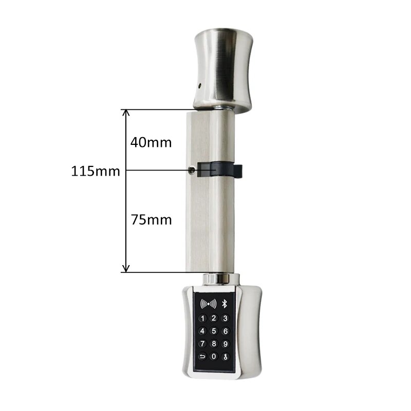 Catchface Умный цилиндровый замок Bluetooth C001C silver 115