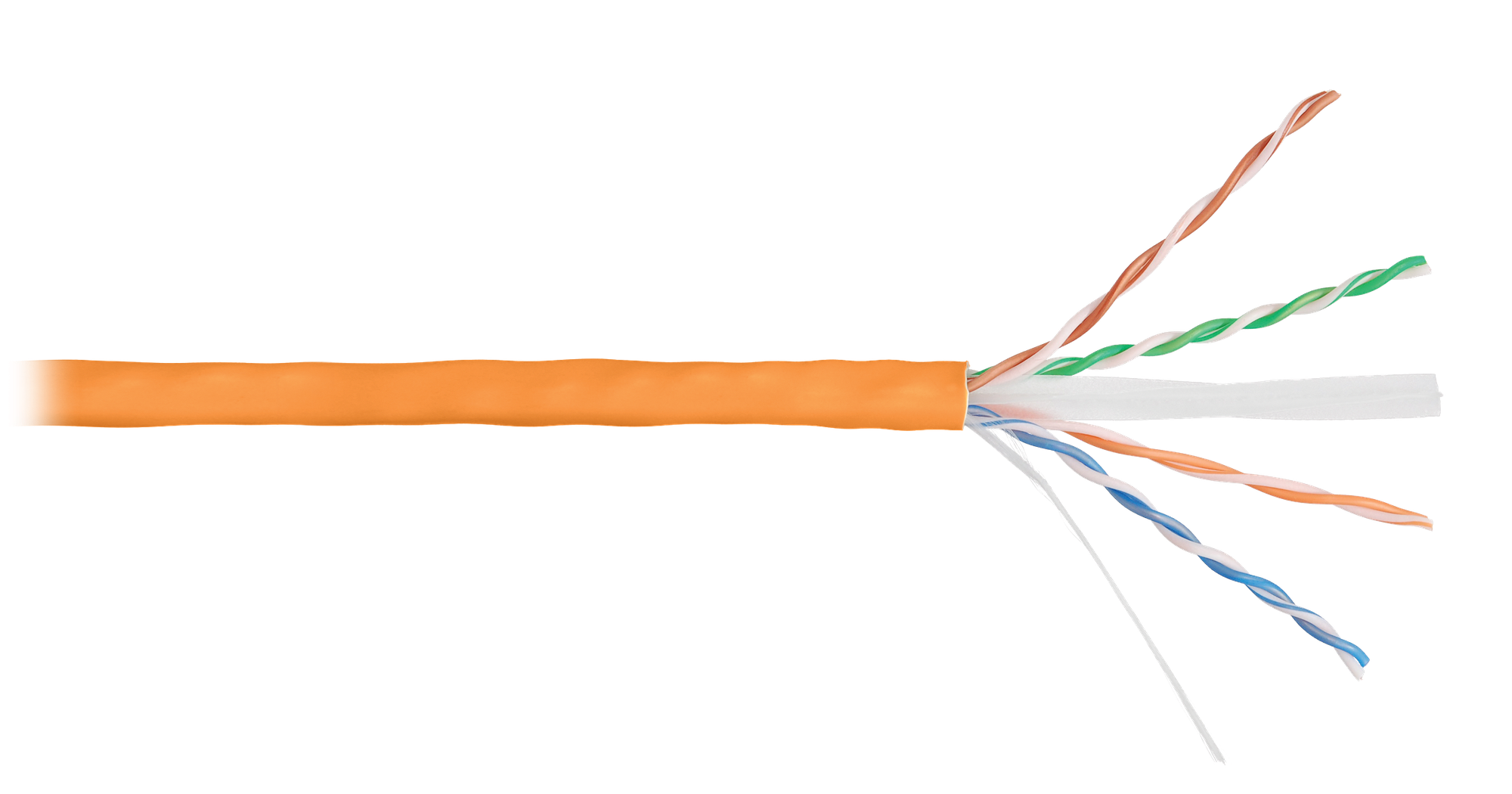 Кабель NIKOLAN NKL 9140C-OR U/UTP 4 пары Кат.6 23AWG LSZH нг(А)-HFLTx 305м
