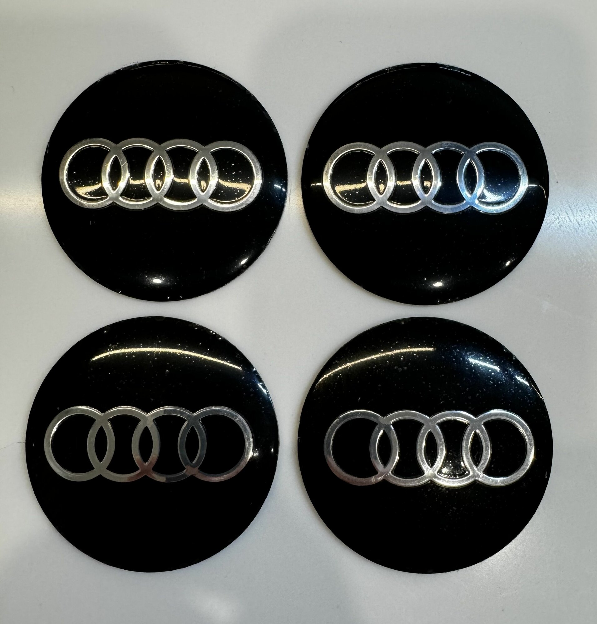 Наклейки Ауди Audi на диски и колпаки D 56 mm