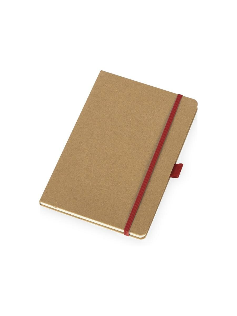 Блокнот А5 в твердой обложке «Sevilia Hard», цвет крафтовый/красный
