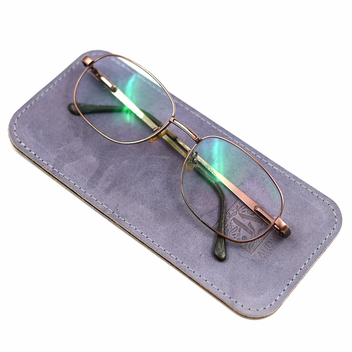 Маленький кожаный компактный чехол для очков, футляр на очки, очешник размер 170 х 80 мм . Soho S Cloud, J. Audmorr, натуральная кожа, мужской, женский