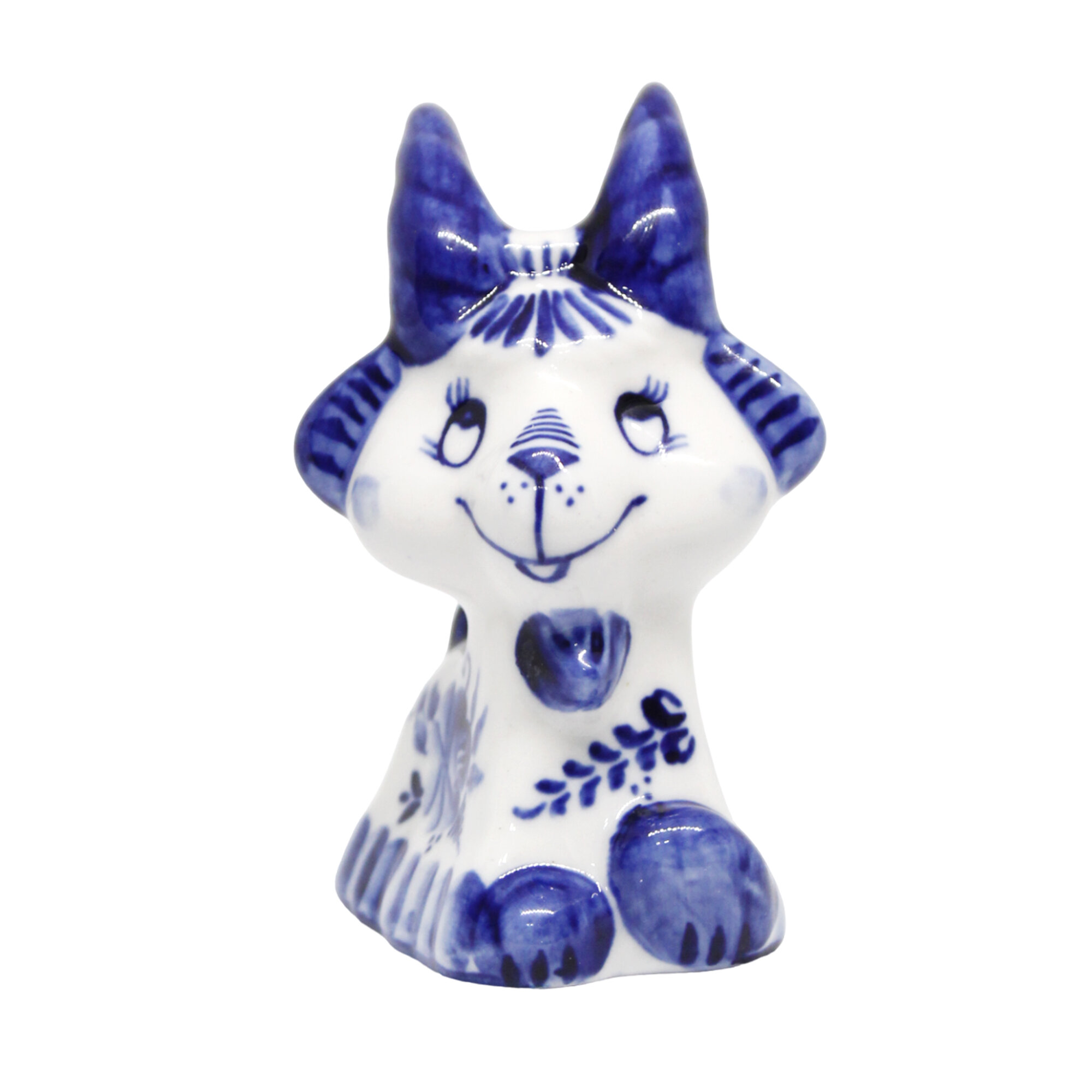 Фарфоровая фигурка ручной работы "Коза Дереза", (Гжель), символ Нового года 2027