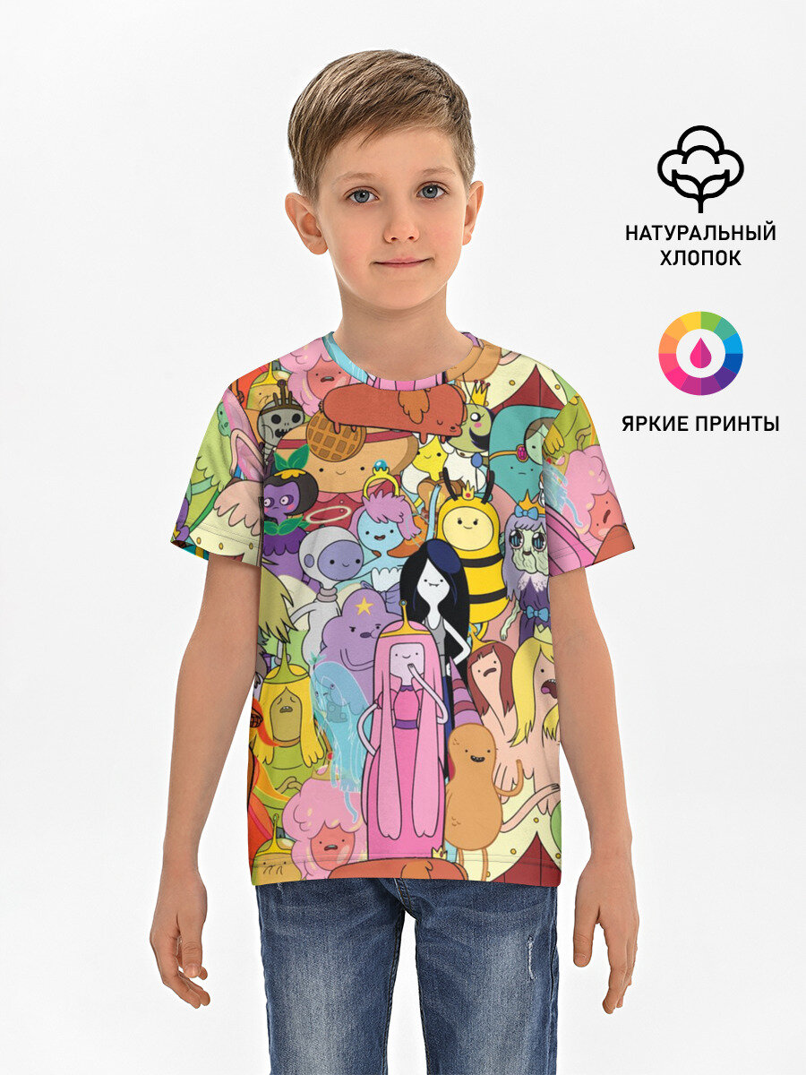Футболка хлопковая детская Adventure time