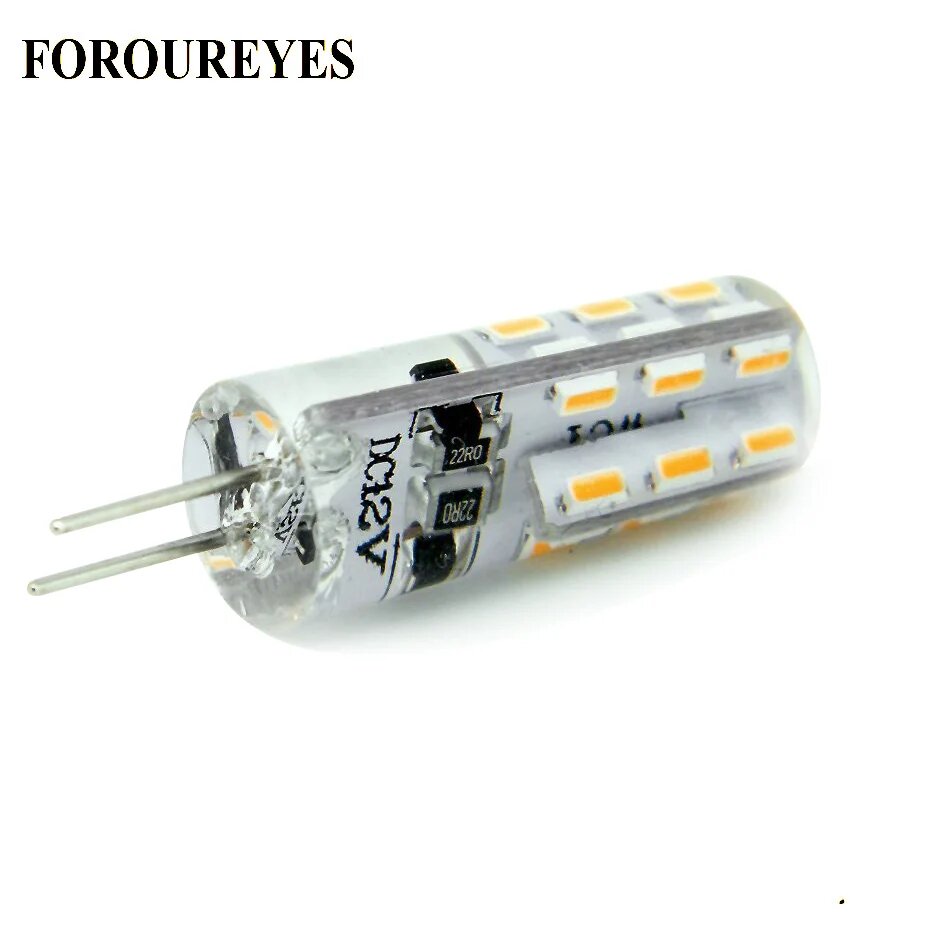 10 LED ламп G4 12V, холодный белый свет