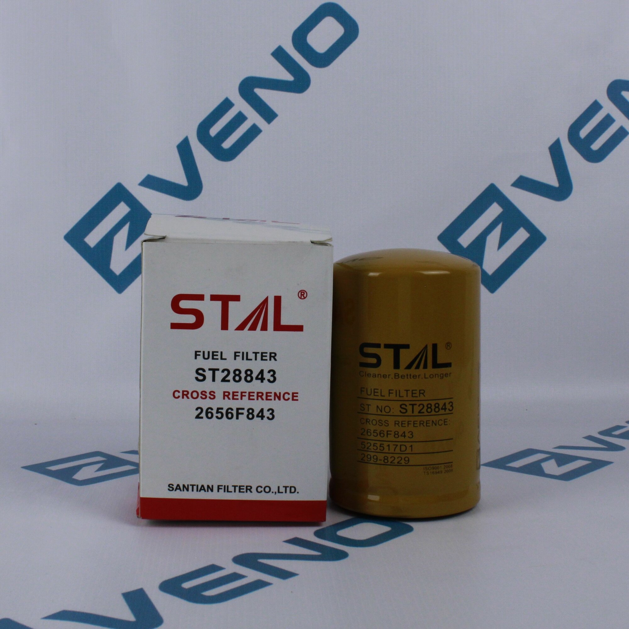 Фильтр топливный STAL ST28843 (FF261; P502504; 2998229; FC51170; BF7990) Claas Manitou Caterpillar Perkins