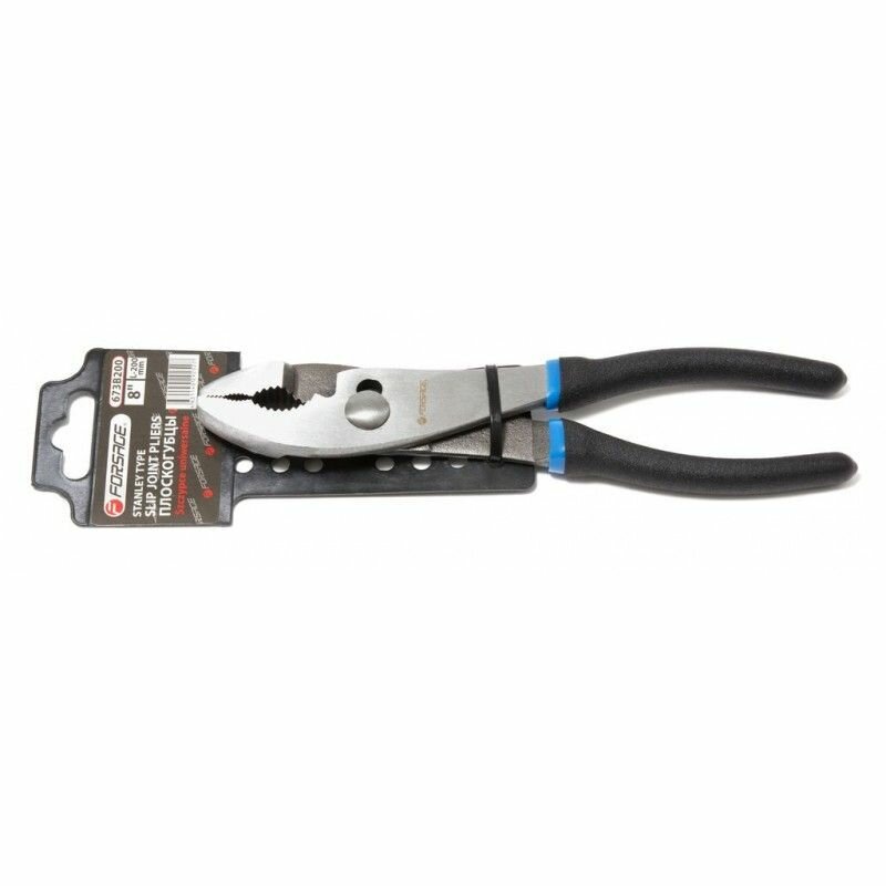 Пассатижи переставные двухпозиционные 8" 200мм, на пластиковом держателе Forsage