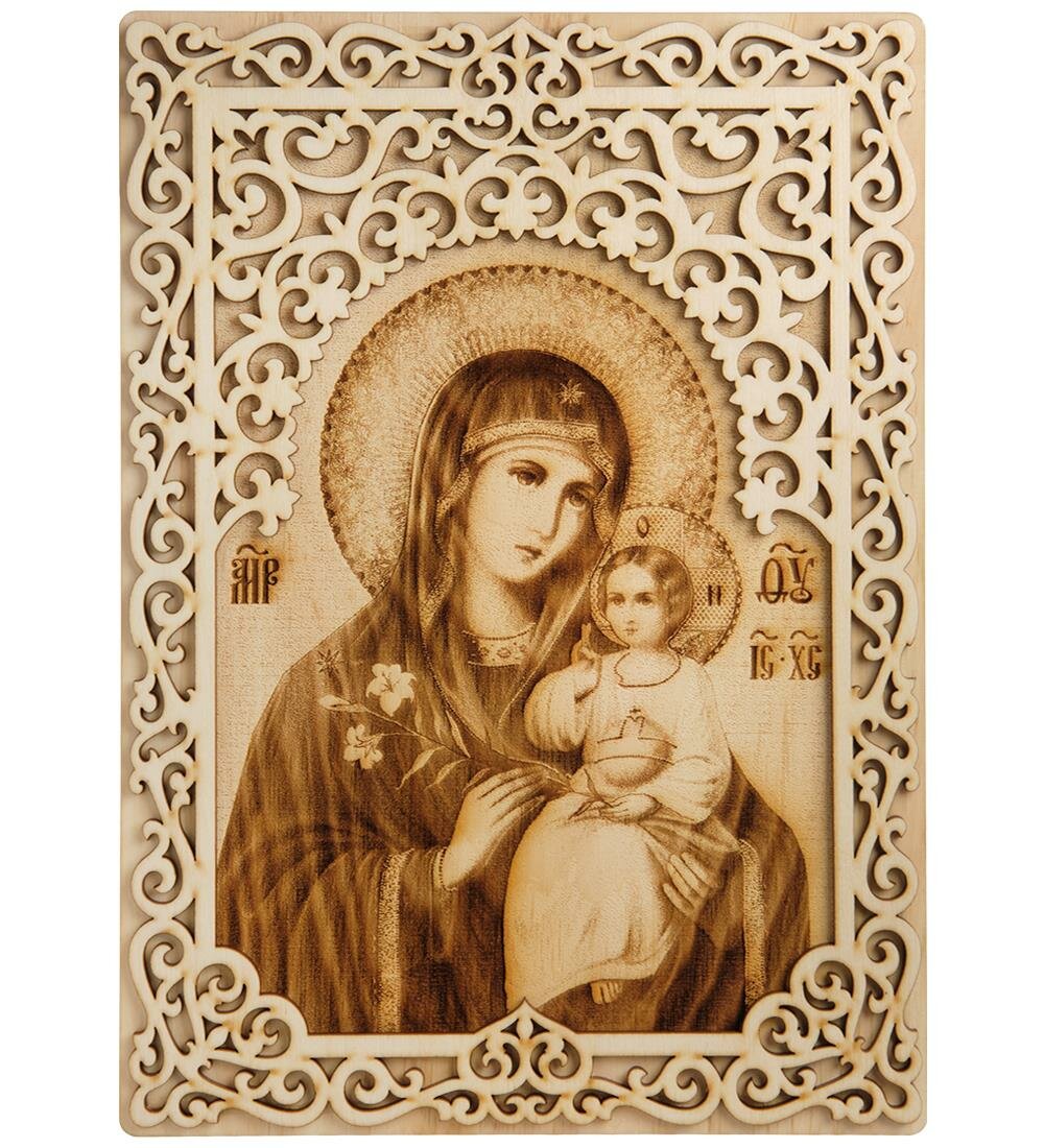 Икона с окладом Божья Матерь Неувядаемый цвет A2168908 Art Home, Дерево - Кедр