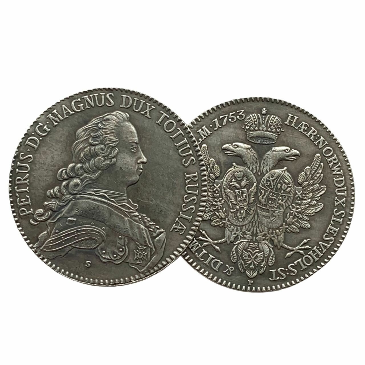 Альбертусталер 1753 года S Петр lll. Коллекционная монета Российской Империи.