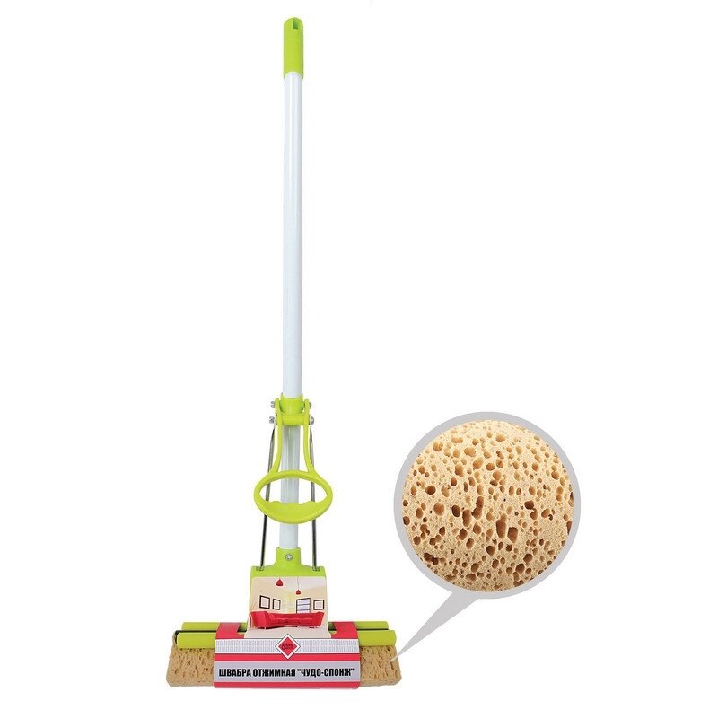 Швабра Home Queen губчатая, отжимная, Чудо-спонж