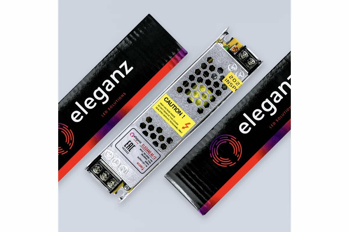 ELEGANZ 12V Блок питания 60W негерм. узкий IP20 1118