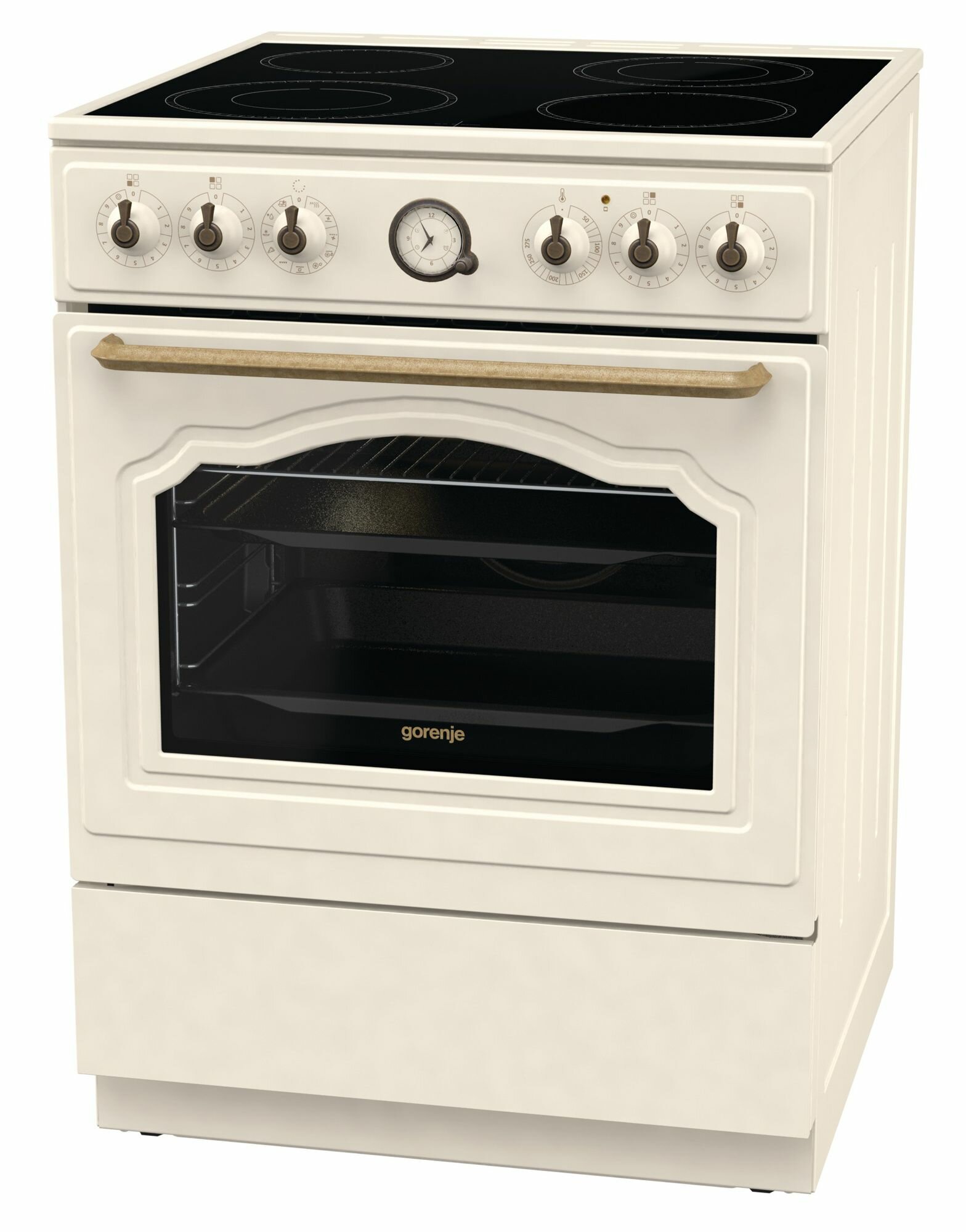 Плита электрическая Gorenje GECS6B70CLI бежевый, отдельностоящая