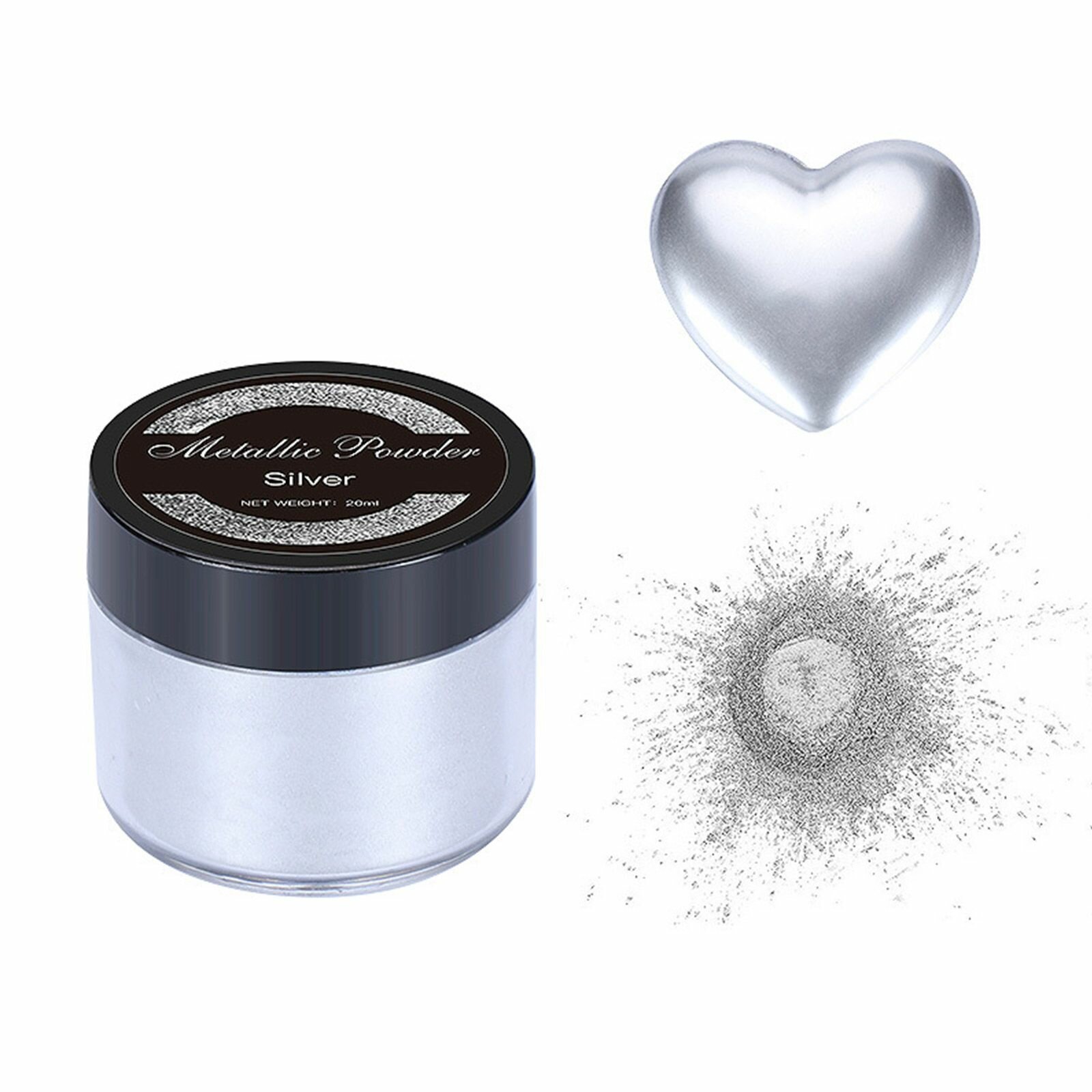 Металлический пигментный порошок 4 цвета тонкой смолы в каждой бутылке 20 г для окраски эпоксидной