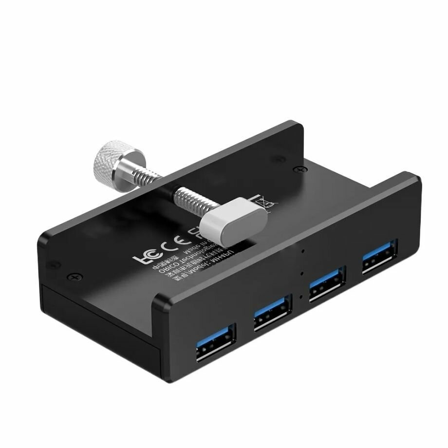 Хаб USB 3.0 MH4PU на 4 порта USB 3.0 для крепления на стол или к монитору