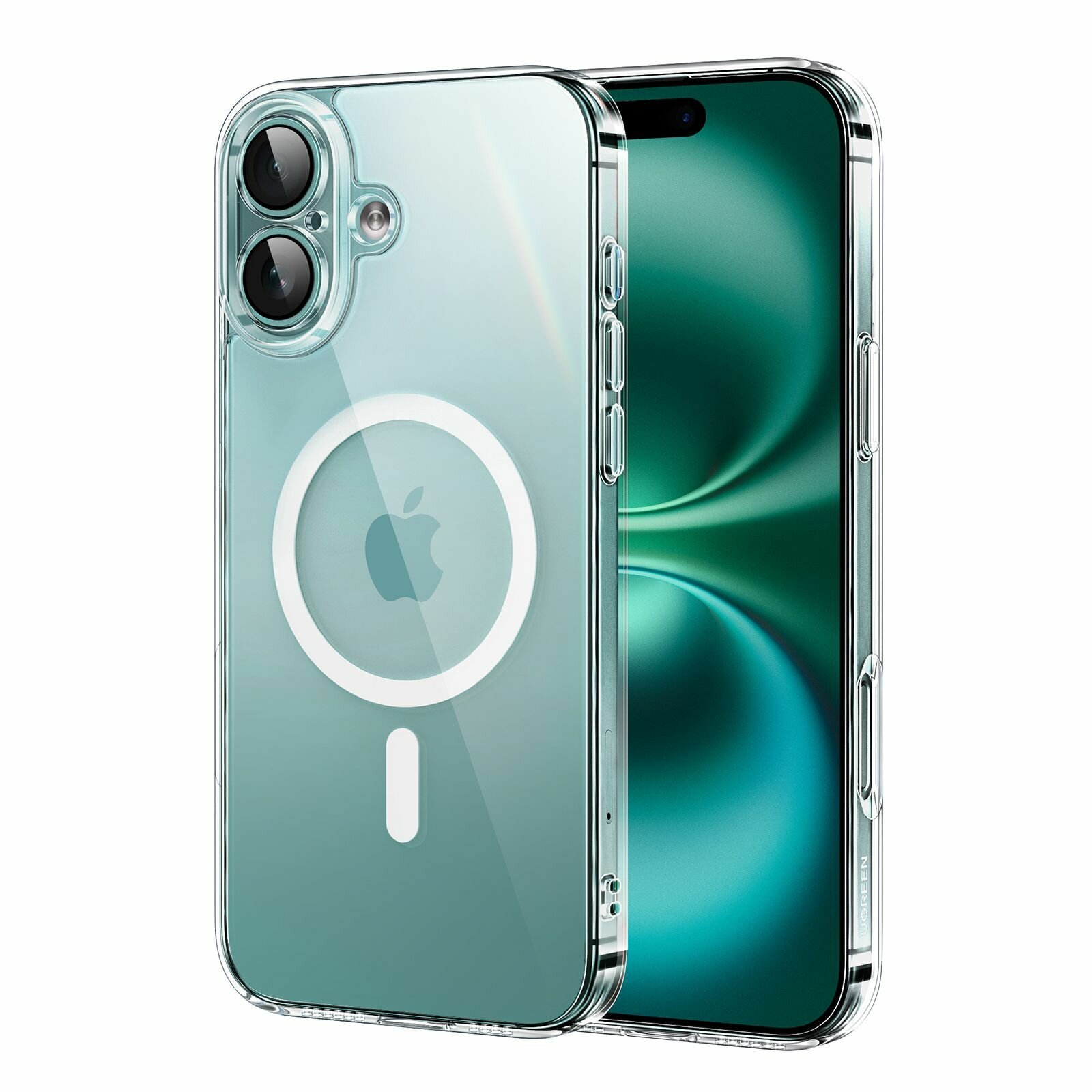 Чехол UGREEN Classy CA110, для iPhone 16 Plus, магнит для зарядки, прозрачный