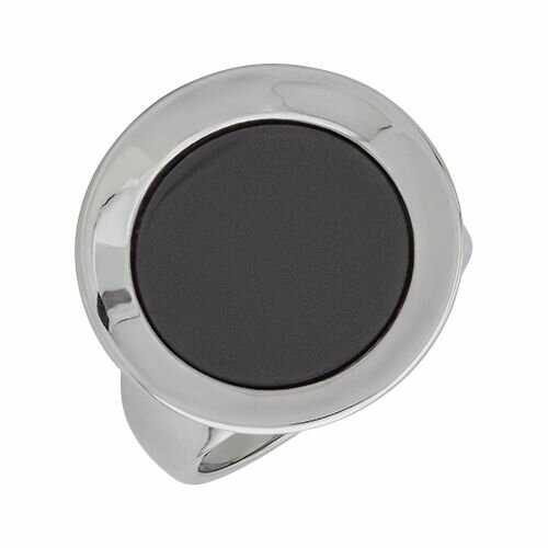 Перстень, серебро, 925 проба, родирование, оникс