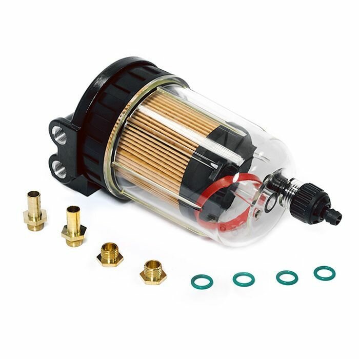 Фильтр-сепаратор топливный 10 микрон, для четырех тактных ПЛМ (Sunfine)