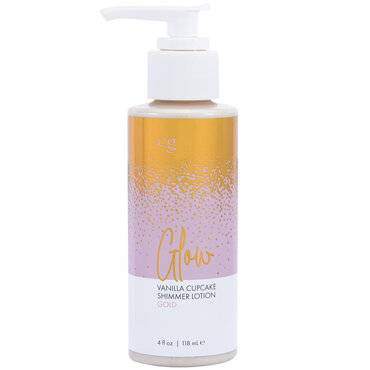 CG GLOW Vanilla Cupcake Shimmer Lotion, 118 мл Мерцающий лосьон для тела, золотые блестки