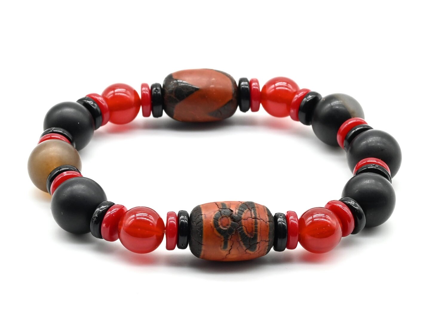 Браслет, бирюза синтетическая, агат