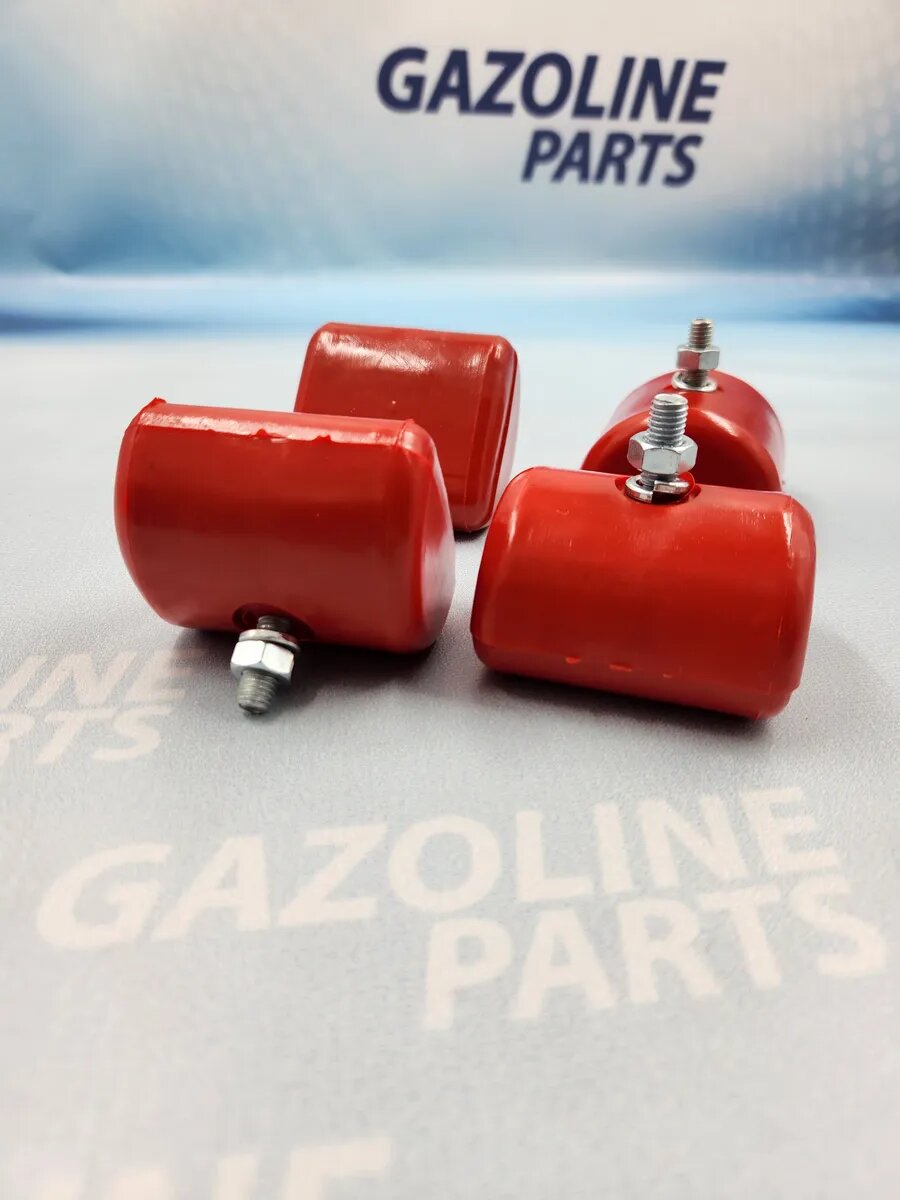 Подушка рессоры ГАЗ 3302, полиуретан, 4шт, задний и передний мост установки