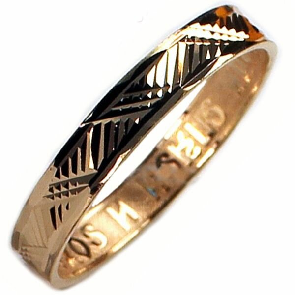 Кольцо, красное золото, 585 проба